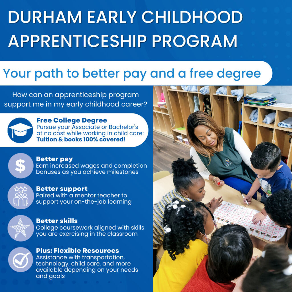 Opportunities for Career Advancement – Apprenticeship Program | Durham PreK